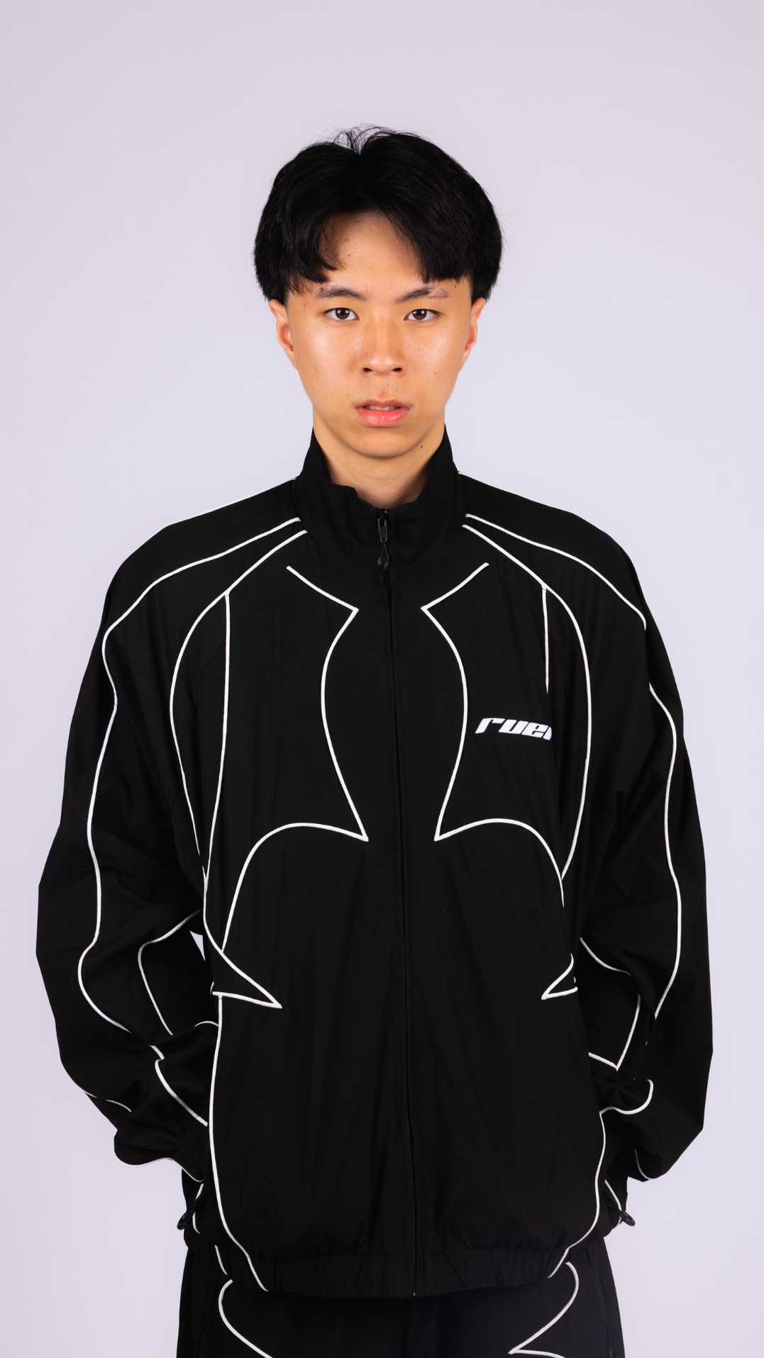 RUEI Black Track Jacket | RUEI